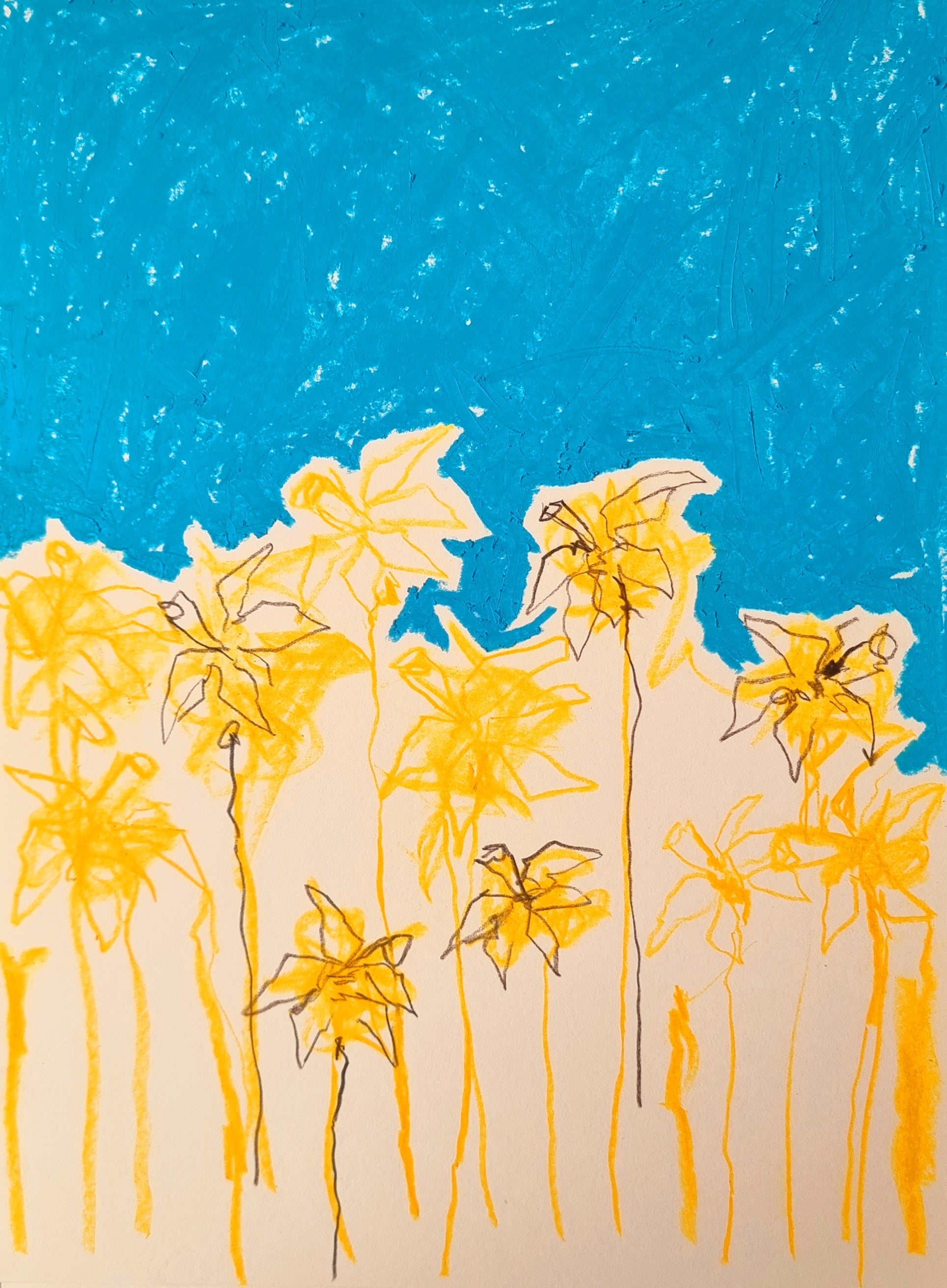 Daffodils... (Original Drawing) – IsaLu Ishii